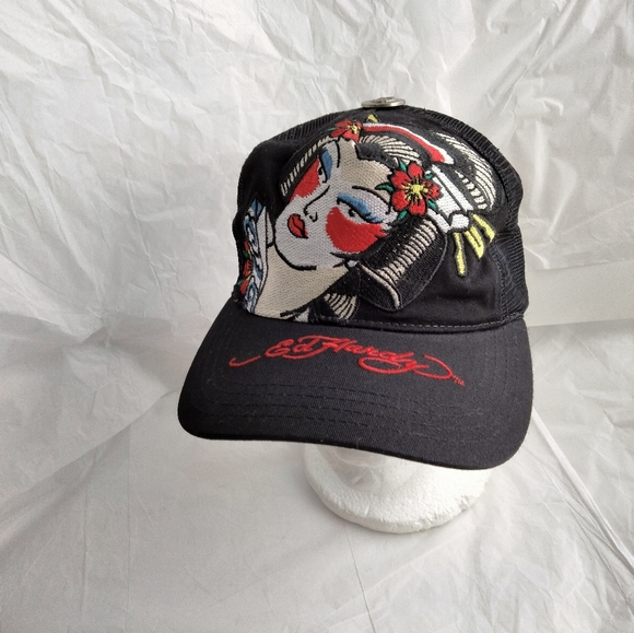 Ed Hardy | Accessories | Ed Hardy Geisha Trucker Hat | Poshmark